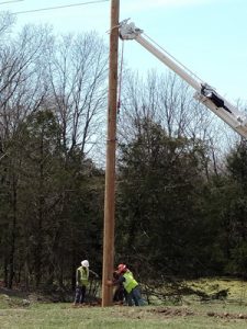 Safety Concerns When Setting Wooden Utility Poles - Incident Prevention