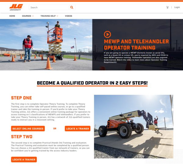 JLG University Learning Platform - Incident Prevention